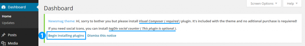 Installation - tagDiv support