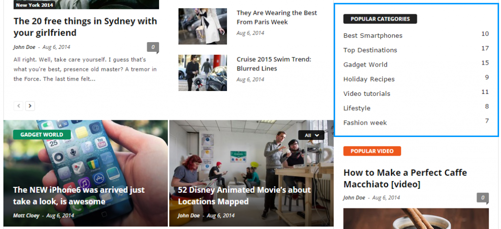 Extra Content Blocks - tagDiv support