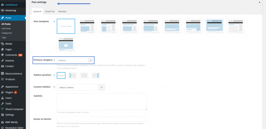 Newsmag Theme: Use Category Tag on Blocks and Modules
