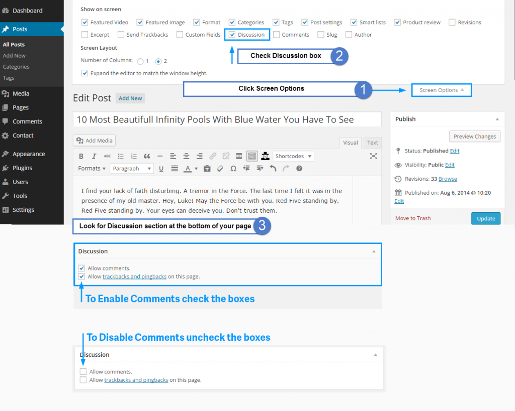 Newsmag Theme: How to Enable or Disable Comments