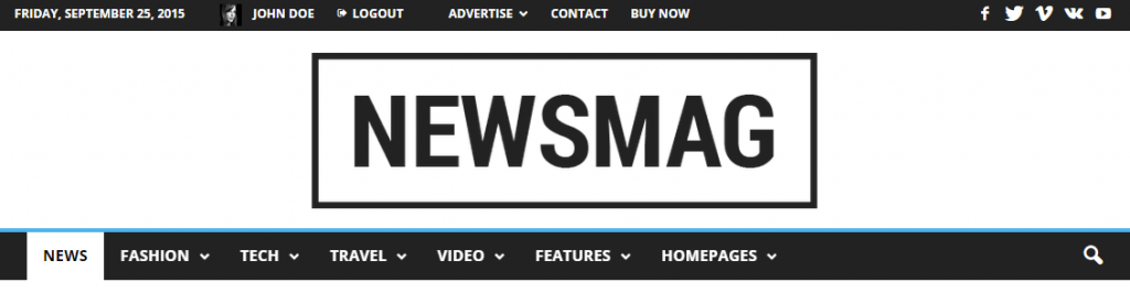 Newsmag documentation: How to set up Logo & Favicon